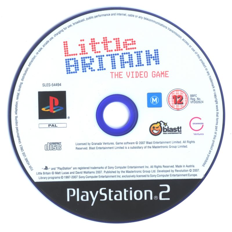 Little Britain: The Video Game cover or packaging material - MobyGames