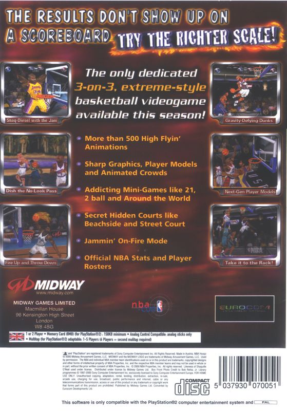 NBA Hoopz cover or packaging material - MobyGames