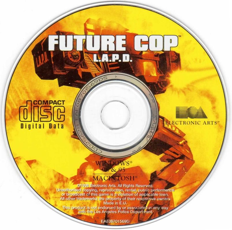 Future Cop: L.A.P.D. cover or packaging material - MobyGames