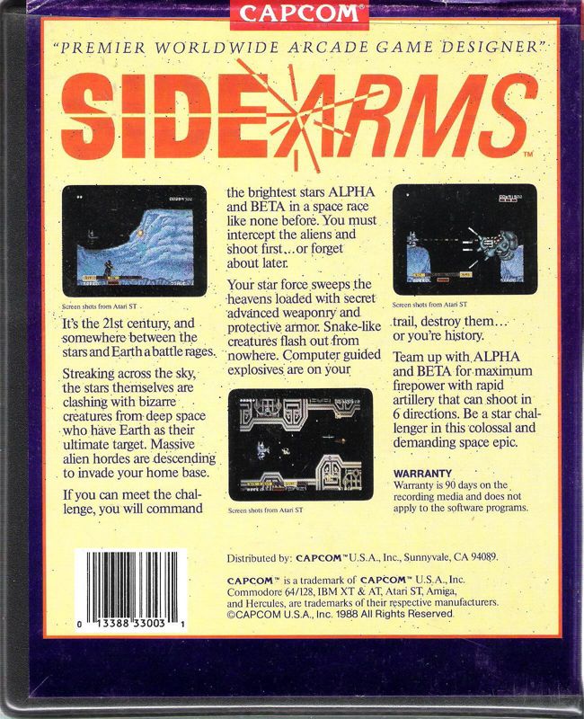Side Arms Hyper Dyne cover or packaging material - MobyGames