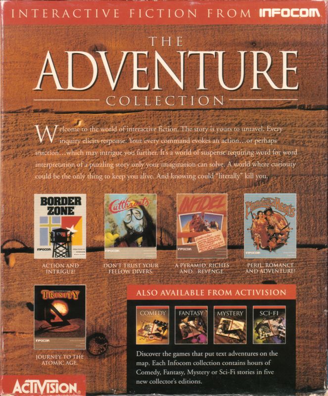 The Adventure Collection cover or packaging material - MobyGames
