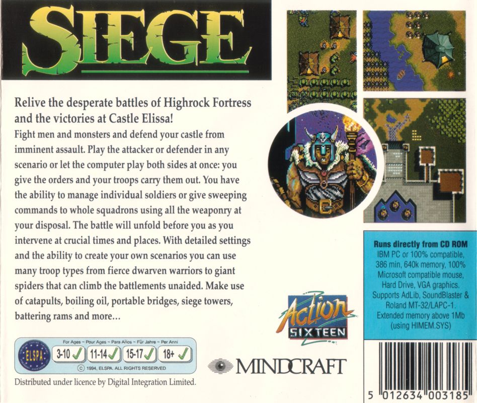 Siege cover or packaging material - MobyGames