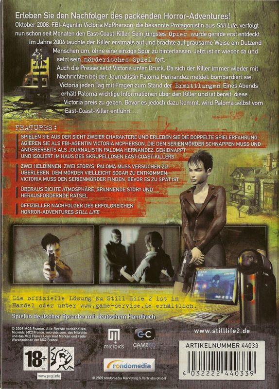 Still Life 2 cover or packaging material - MobyGames