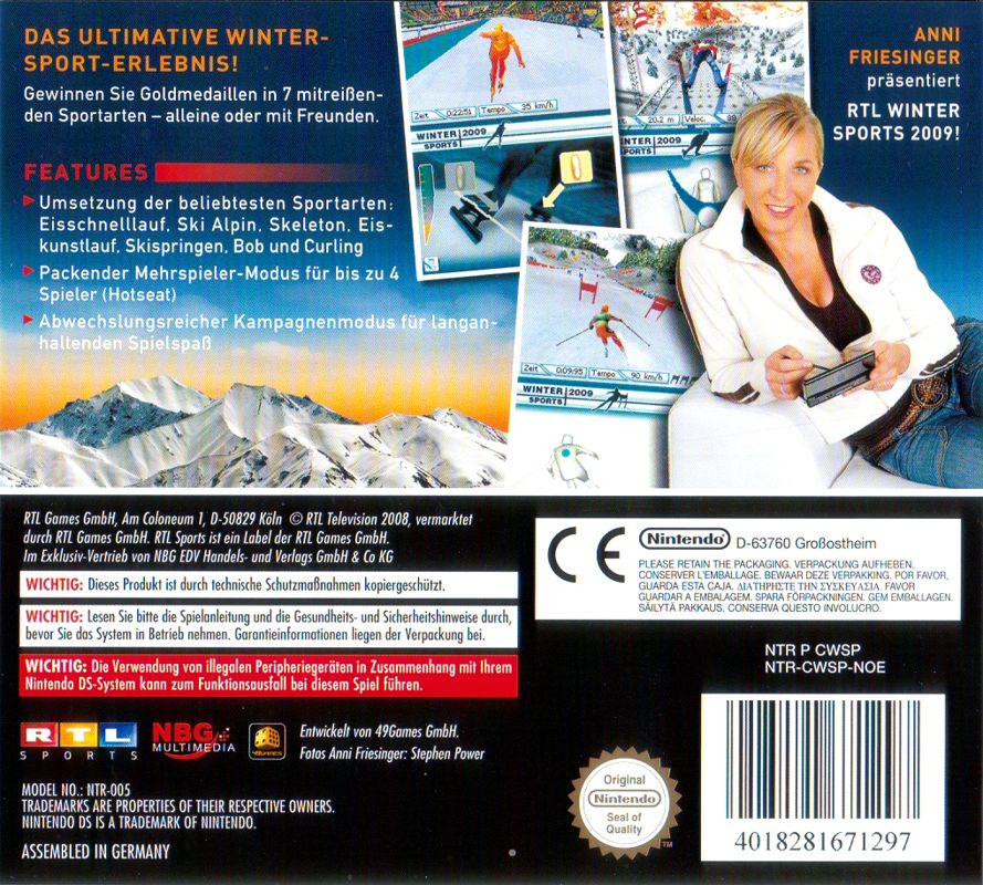 Winter Sports 2: The Next Challenge cover or packaging material - MobyGames