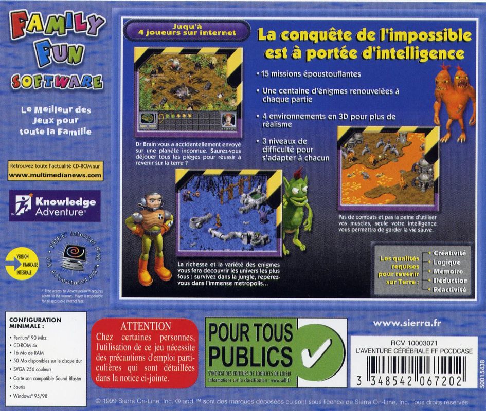 Dr. Brain Thinking Games: IQ Adventure cover or packaging material ...