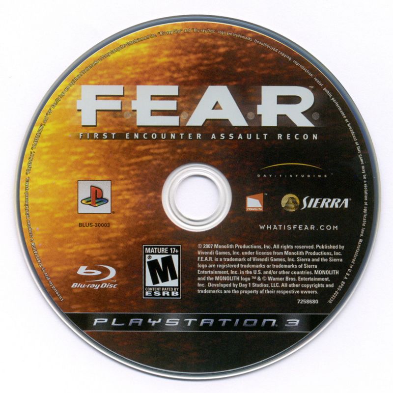 F.E.A.R.: First Encounter Assault Recon cover or packaging material ...