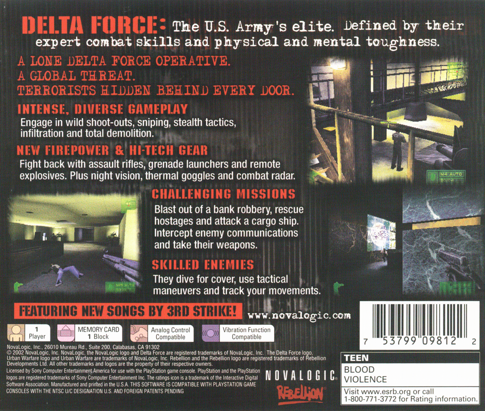 Delta Force: Urban Warfare cover or packaging material - MobyGames