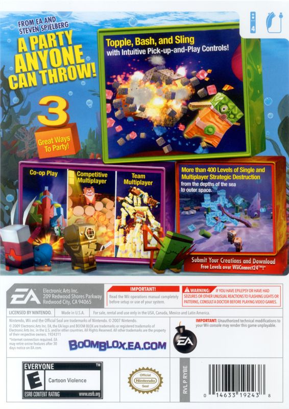 Boom Blox Bash Party cover or packaging material - MobyGames