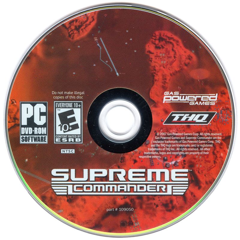 Supreme Commander: Gold Edition cover or packaging material - MobyGames