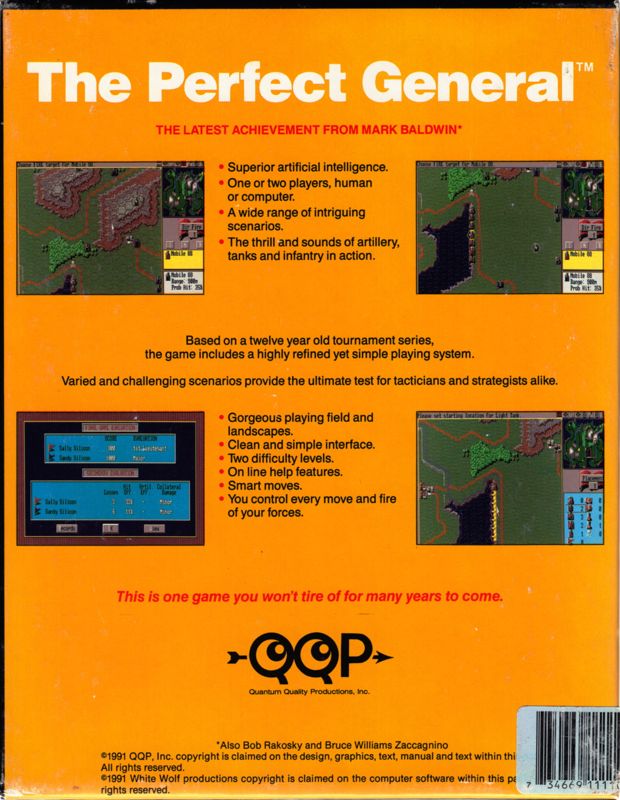 The Perfect General cover or packaging material - MobyGames