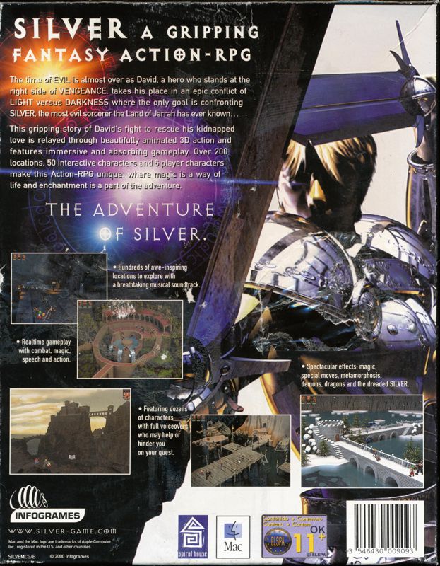 Silver cover or packaging material - MobyGames