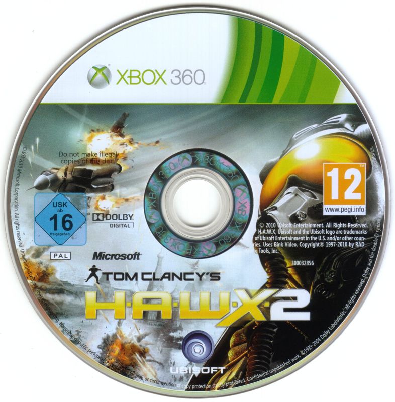Tom Clancy's H.A.W.X 2 cover or packaging material - MobyGames