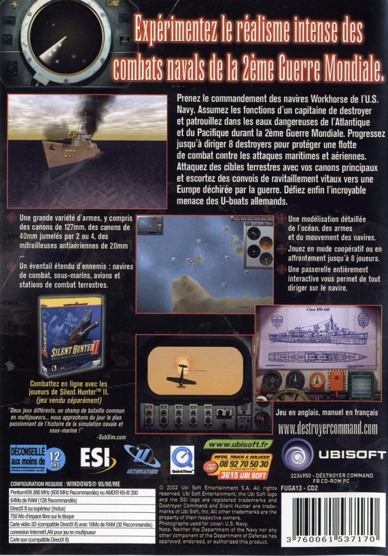 Destroyer Command cover or packaging material - MobyGames