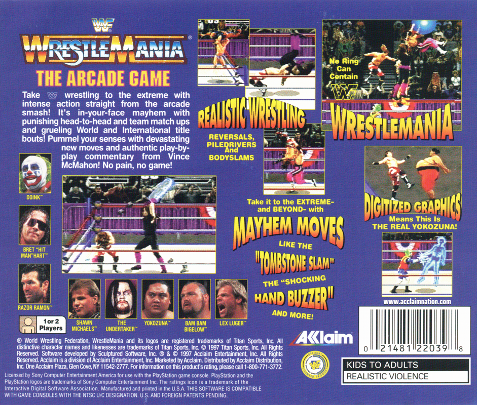 WWF WrestleMania cover or packaging material - MobyGames