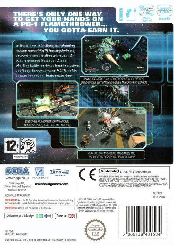 Alien Syndrome cover or packaging material - MobyGames