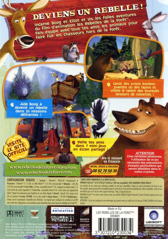 Open Season cover or packaging material - MobyGames