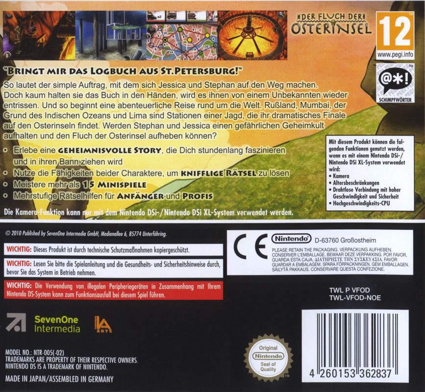 Der Fluch der Osterinsel cover or packaging material - MobyGames