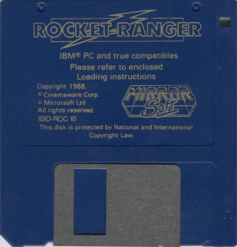 Rocket Ranger cover or packaging material - MobyGames