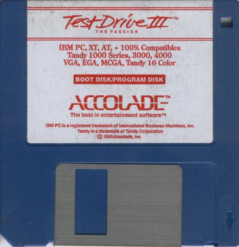 Test Drive III: The Passion cover or packaging material - MobyGames