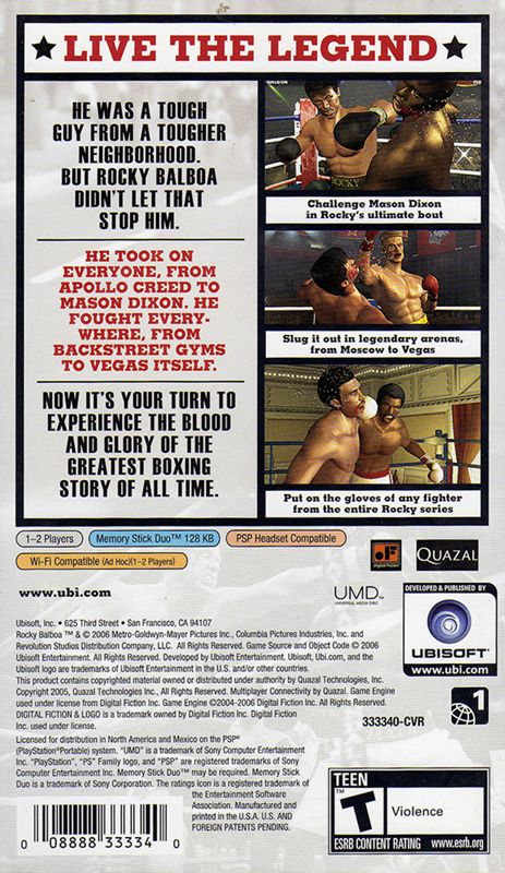 Rocky Balboa cover or packaging material - MobyGames