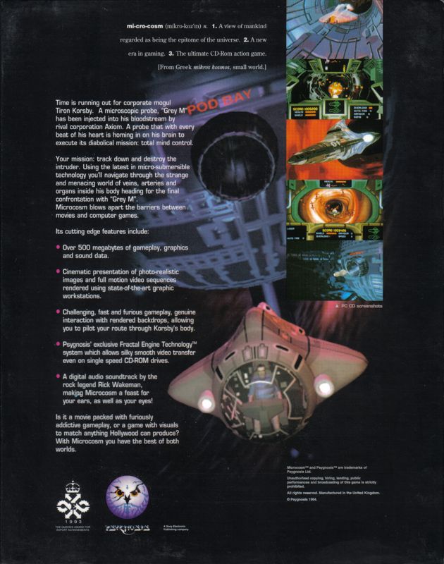 Microcosm cover or packaging material - MobyGames
