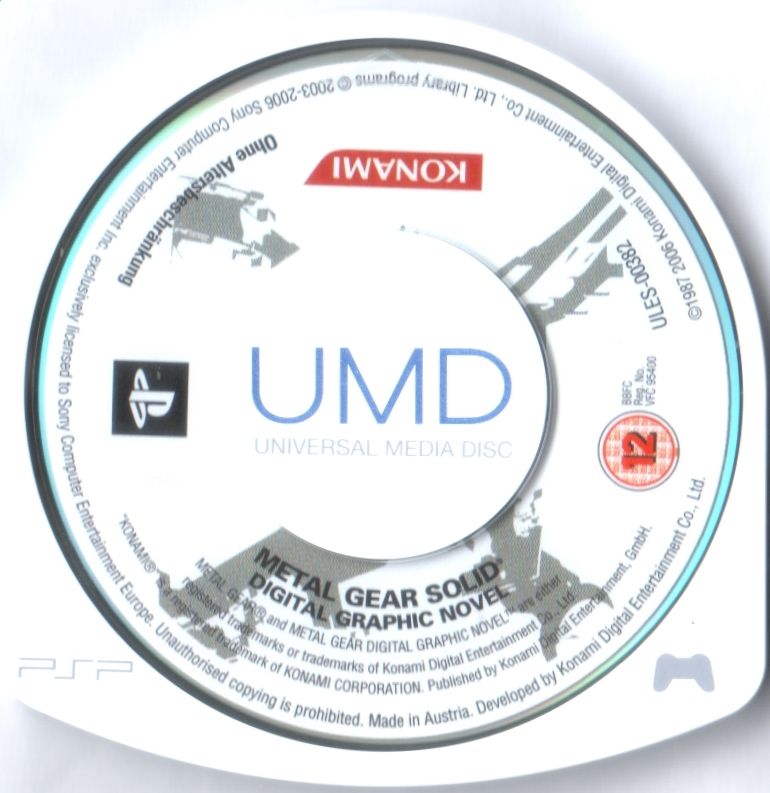 Metal Gear Solid: Digital Graphic Novel cover or packaging material ...