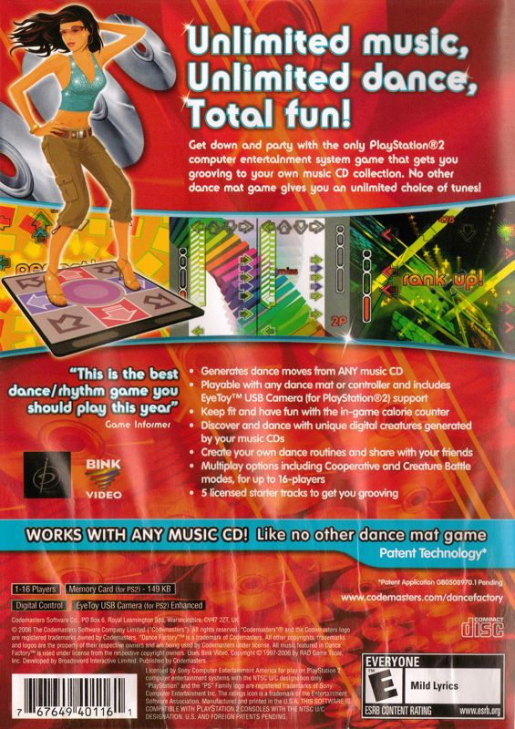 Dance Factory cover or packaging material - MobyGames