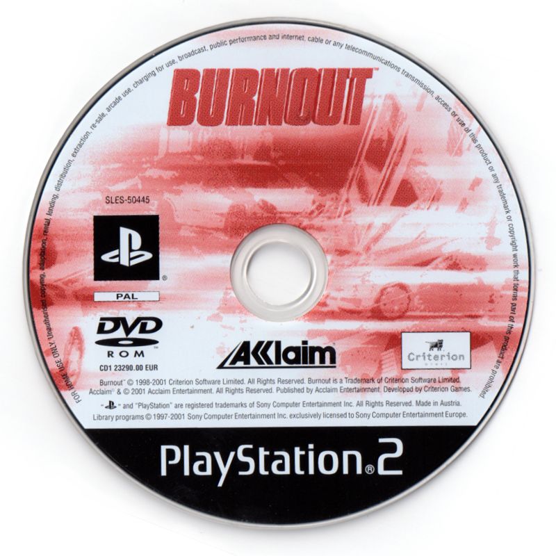 Burnout cover or packaging material - MobyGames