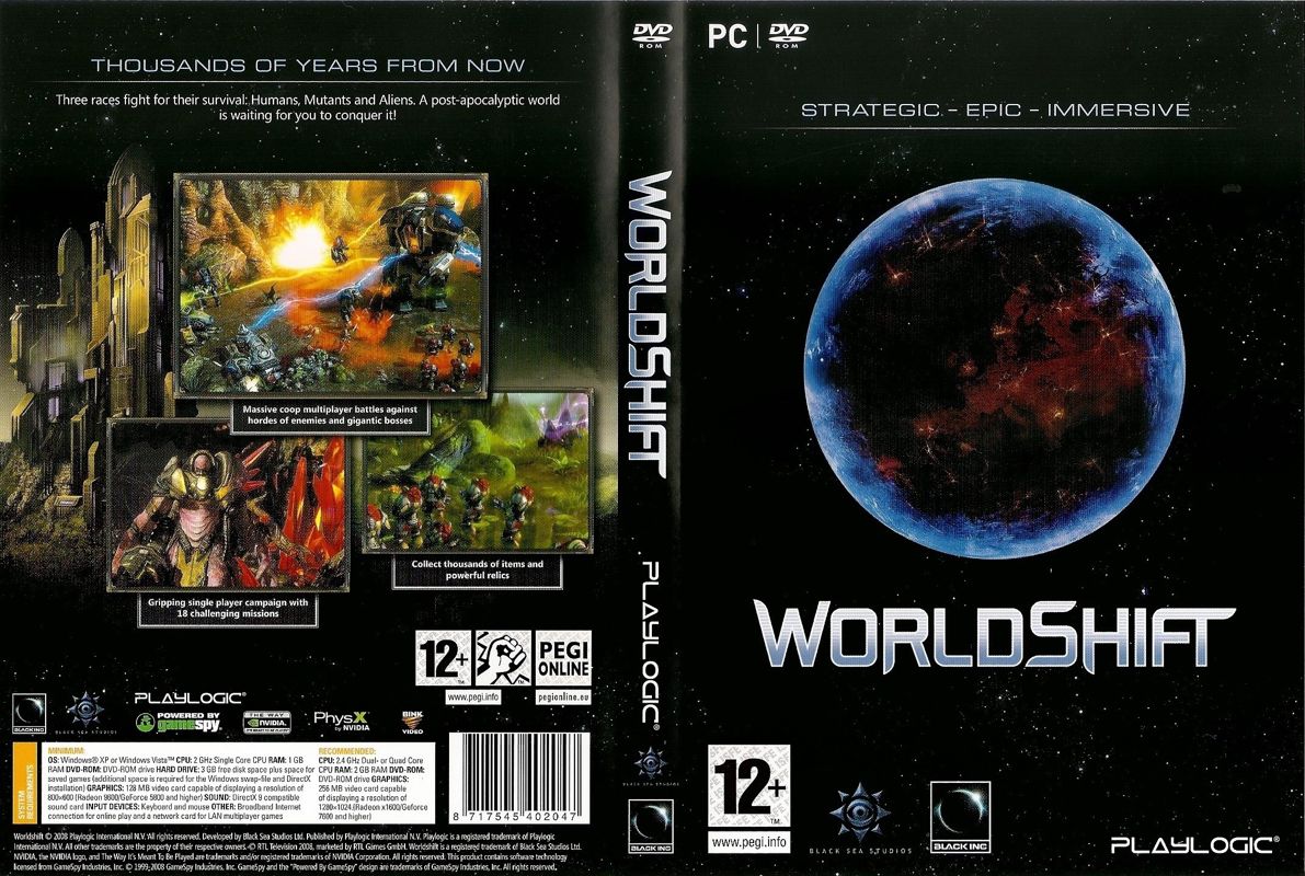 WorldShift cover or packaging material - MobyGames