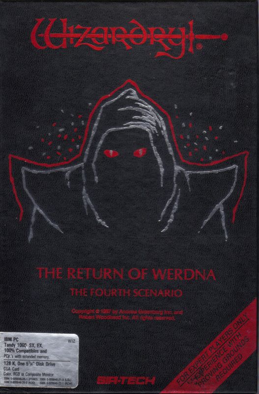 Wizardry: The Return of Werdna - The Fourth Scenario cover or packaging ...