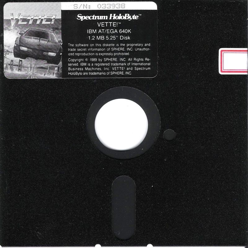 Vette! cover or packaging material - MobyGames