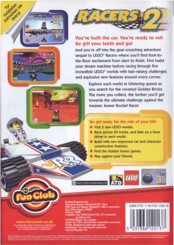 LEGO Racers 2 cover or packaging material - MobyGames