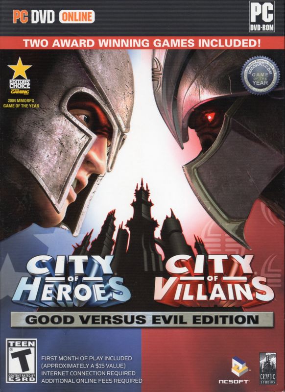 City of Heroes: Good Versus Evil Edition cover or packaging material ...
