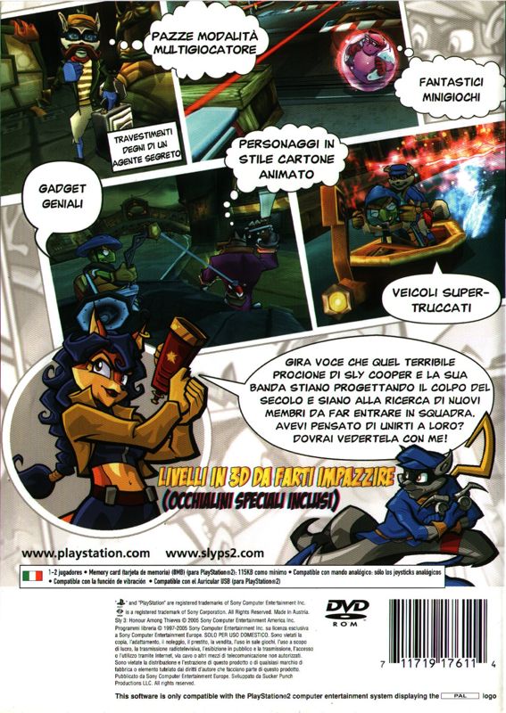 Sly 3: Honor Among Thieves cover or packaging material - MobyGames