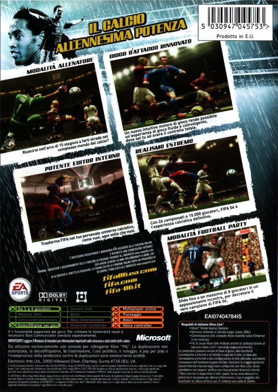 FIFA Soccer 06 cover or packaging material - MobyGames