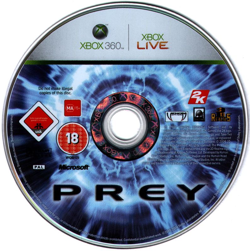Prey cover or packaging material - MobyGames