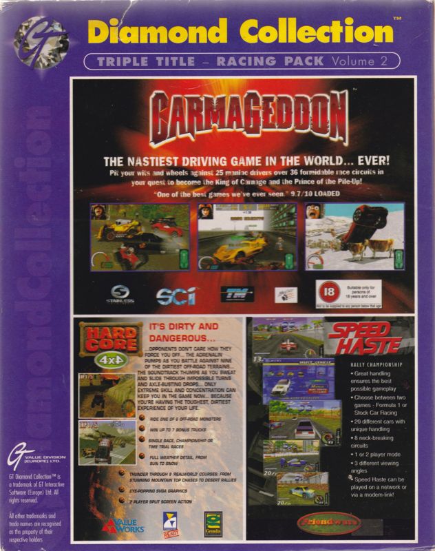 Diamond Collection: Racing Pack 2 cover or packaging material - MobyGames