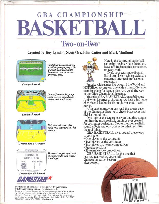 GBA Championship Basketball: Two-on-Two cover or packaging material ...
