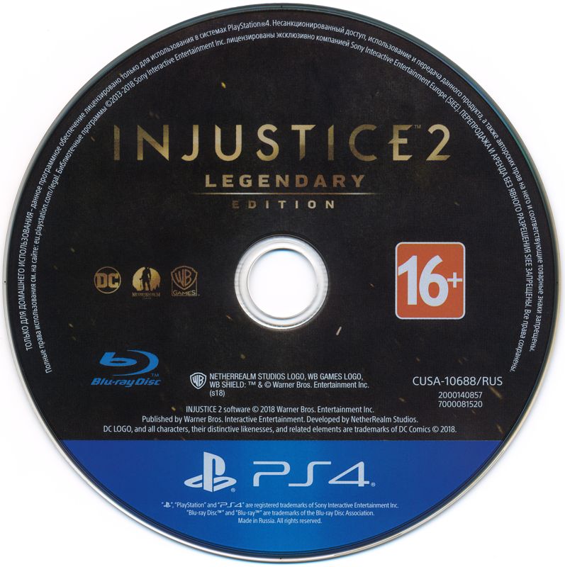 Injustice 2: Legendary Edition cover or packaging material - MobyGames
