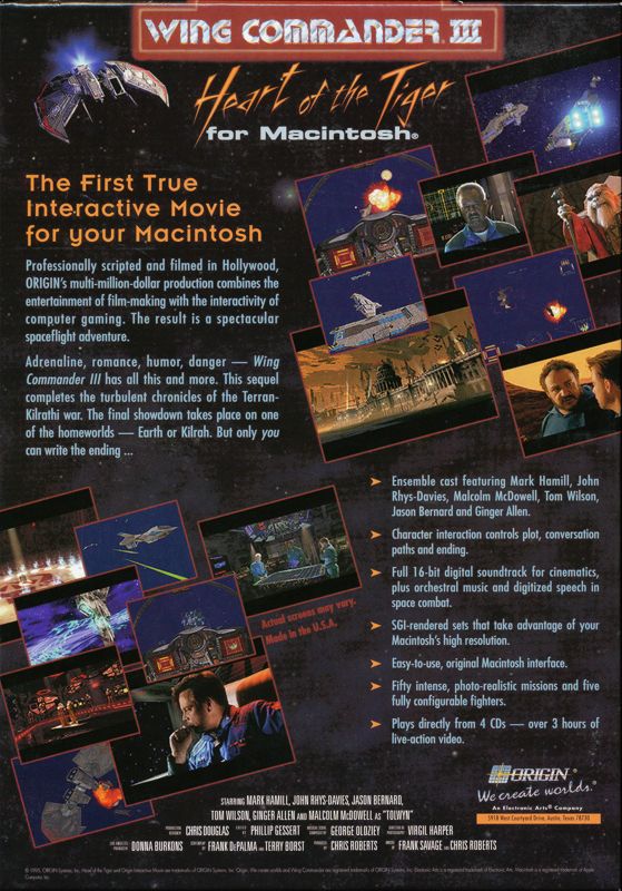 Wing Commander III: Heart of the Tiger cover or packaging material ...