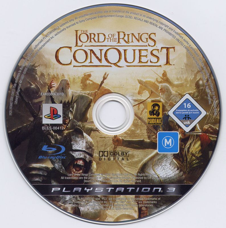 The Lord of the Rings: Conquest cover or packaging material - MobyGames
