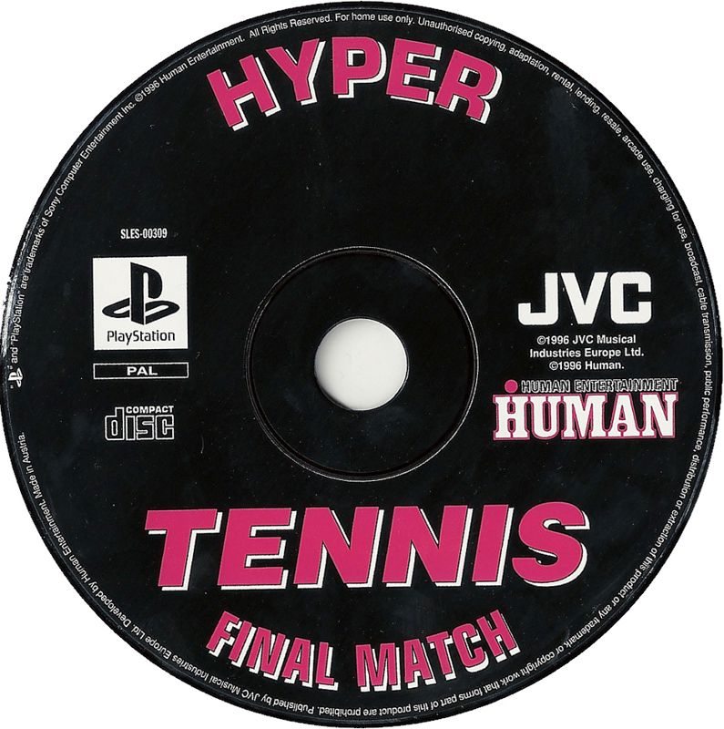 Hyper Tennis: Final Match cover or packaging material - MobyGames