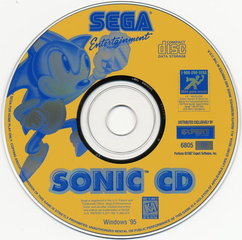 Sonic CD cover or packaging material - MobyGames