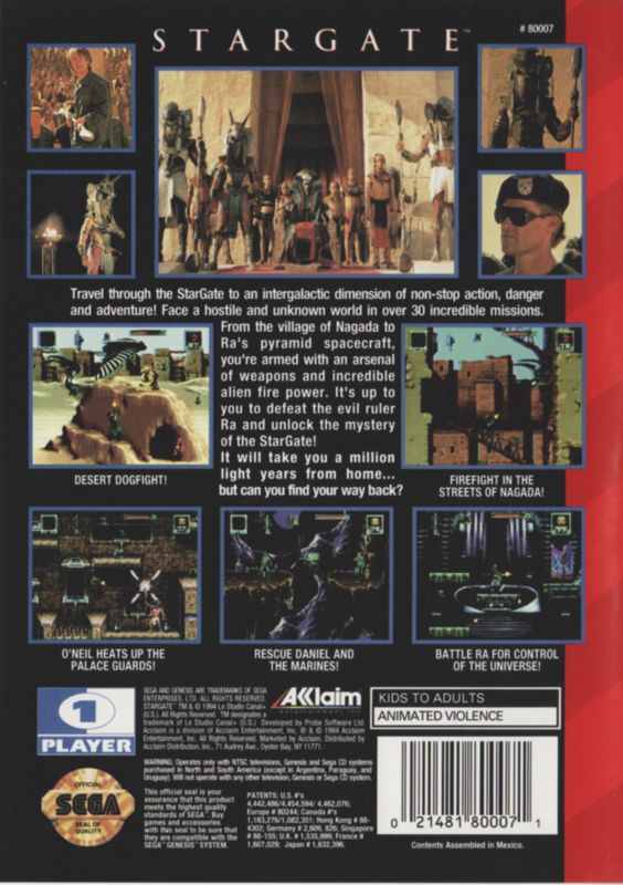 Stargate cover or packaging material - MobyGames