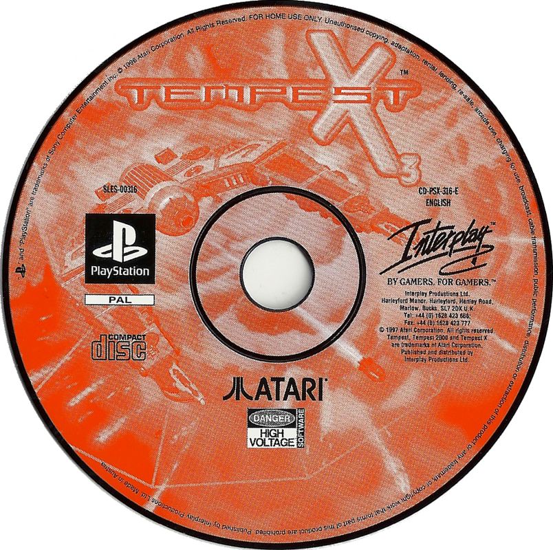 Tempest X3 cover or packaging material - MobyGames