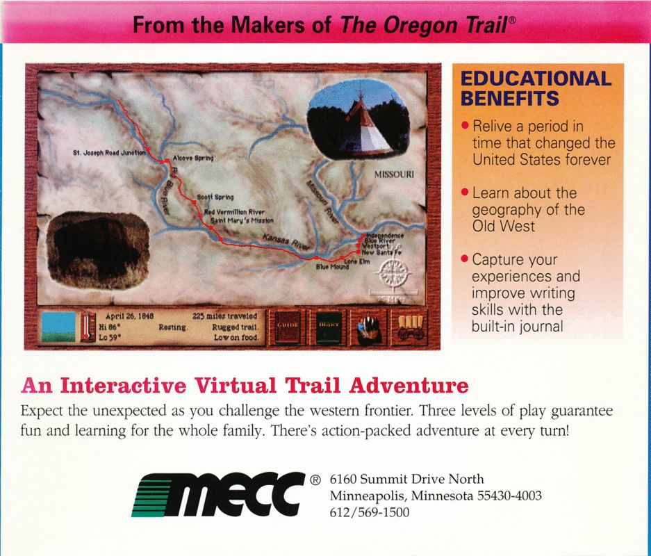 Oregon Trail II cover or packaging material - MobyGames