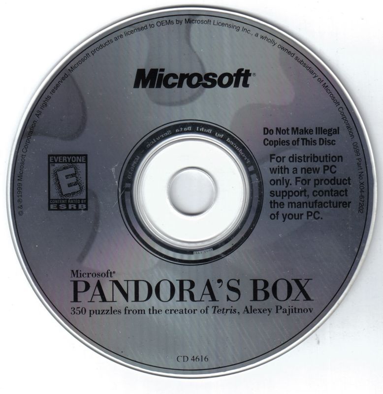 Microsoft Pandora's Box cover or packaging material - MobyGames