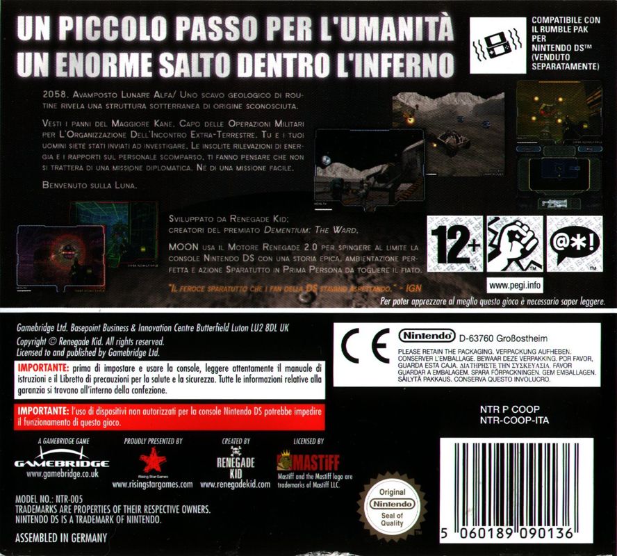 Moon cover or packaging material - MobyGames