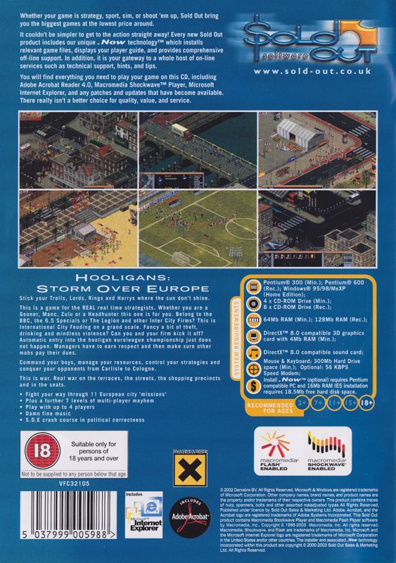 Hooligans cover or packaging material - MobyGames