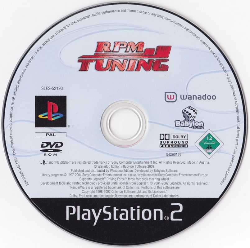 Top Gear: RPM Tuning cover or packaging material - MobyGames